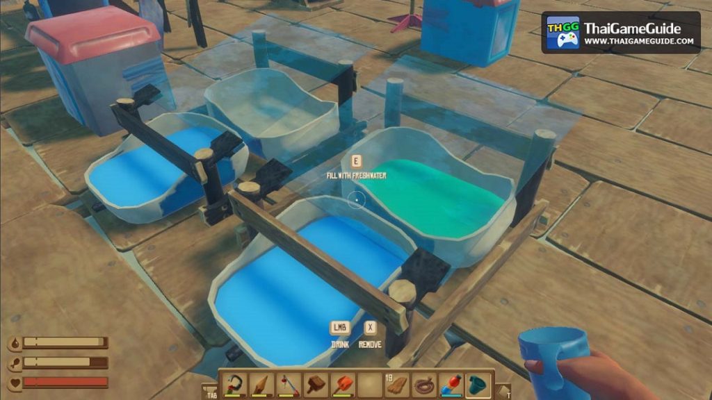 Raft - วิธีหาน้ำดื่มในเกม Raft | ข้อมูลเกม - ThaiGameGuide